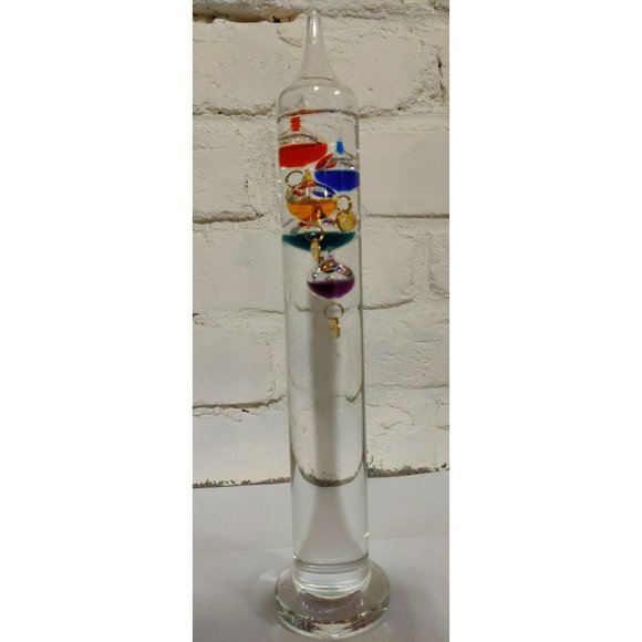 Acurite | Accents | Clear Glass Tabletop Galileo Thermometer With ...
